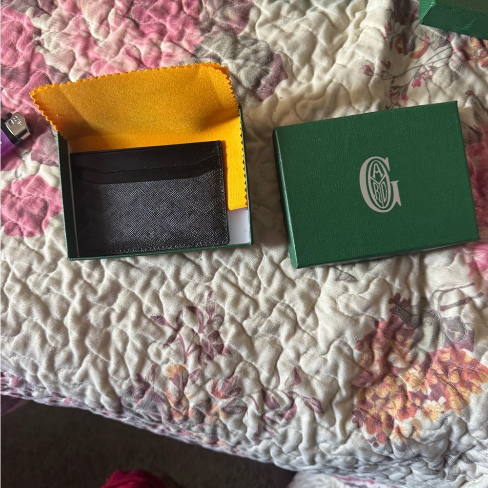 Goyard Black Key Card Holder Compact Design - Gem